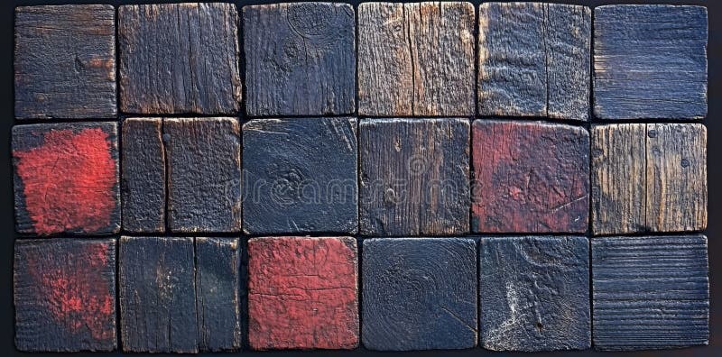 The Design of the Wooden Wall, Composed of Interlocking Blocks ...