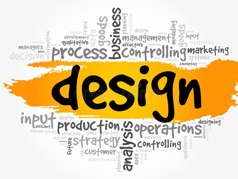 DESIGN word cloud collage stock illustration. Illustration of modeling ...