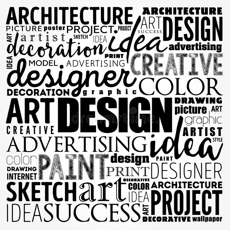 DESIGN word cloud collage stock illustration. Illustration of graphic ...
