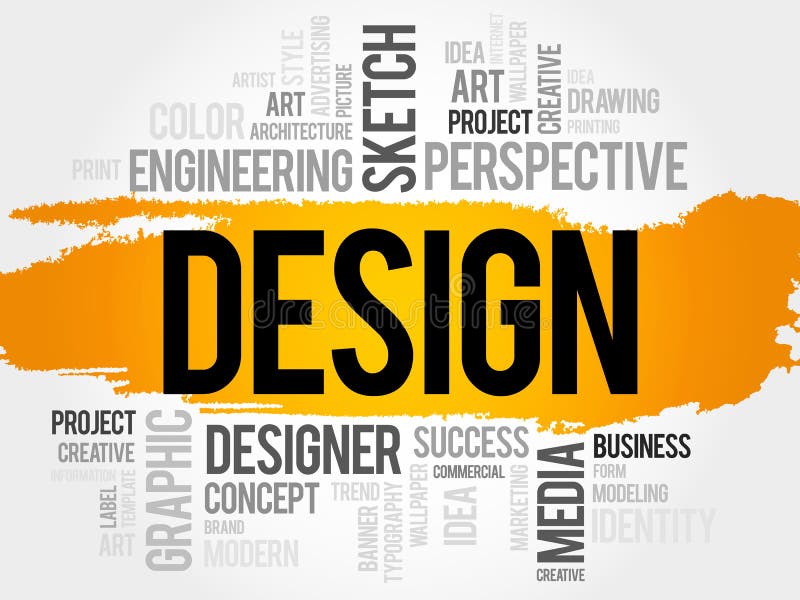 DESIGN word cloud collage stock illustration. Illustration of graphic ...