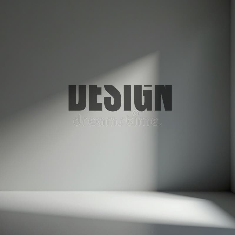 DESIGN Word Letters on Paper. Ad Creative Business Concept Stock ...