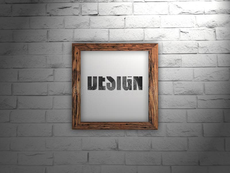 DESIGN Word Letters on Paper. Ad Creative Business Concept Stock ...