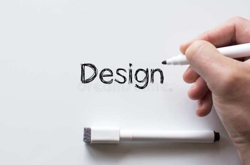 Design Written on Whiteboard Stock Photo - Image of business, concept ...