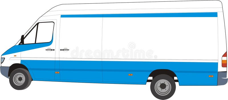 Design Your Delivery Van !! Stock Illustration - Illustration of light ...