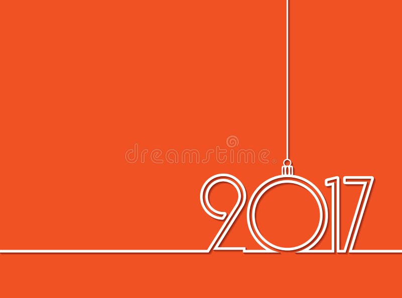 2017 Design for Your Greetings Card Stock Vector - Illustration of ...