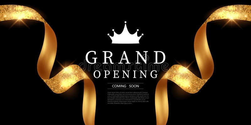 Design Your Opening Card with Beautiful Vector Illustrations. Business ...