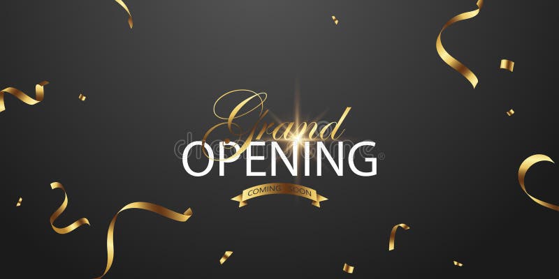 Design Your Opening Card with Beautiful Vector Illustrations. Business ...