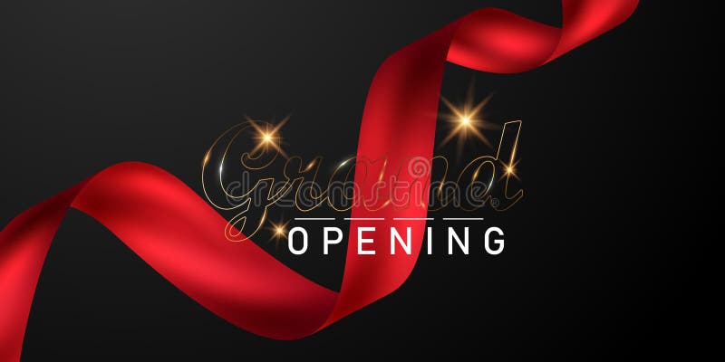 Design Your Opening Card with Beautiful Vector Illustrations. Business ...