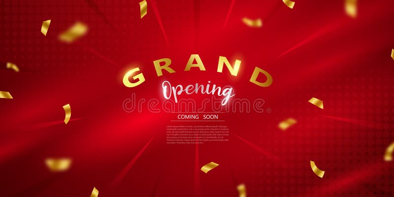 Design Your Opening Card with Vector Illustrations. Beautiful Business ...