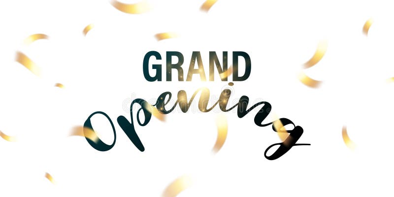 Design Your Opening Card with Vector Illustrations. Elegant Business ...