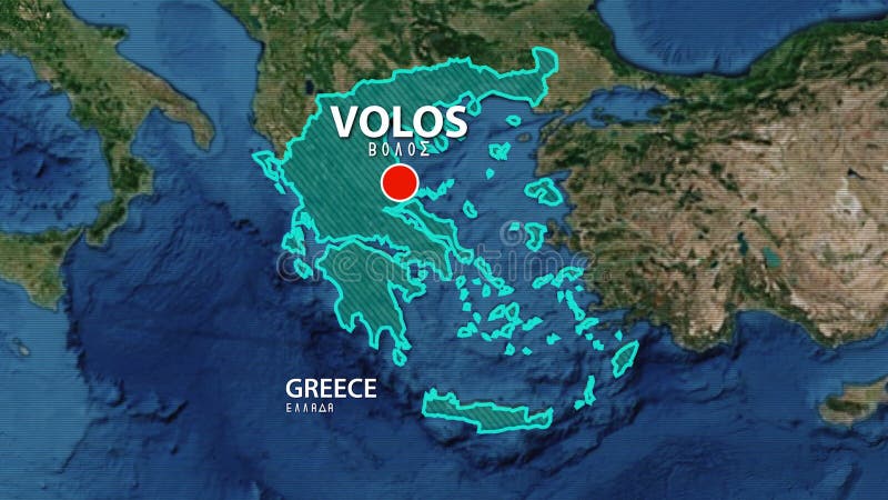 Geolocation of the City of Athens on the Map Stock Video - Video of ...