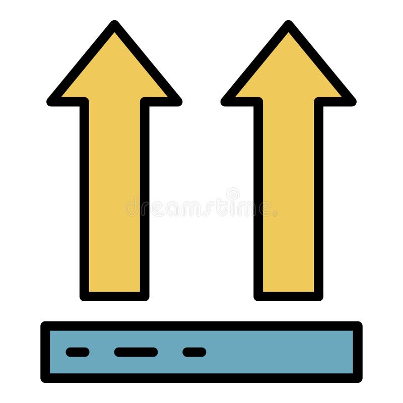 Designation on the Package Icon Color Outline Vector Stock Vector ...