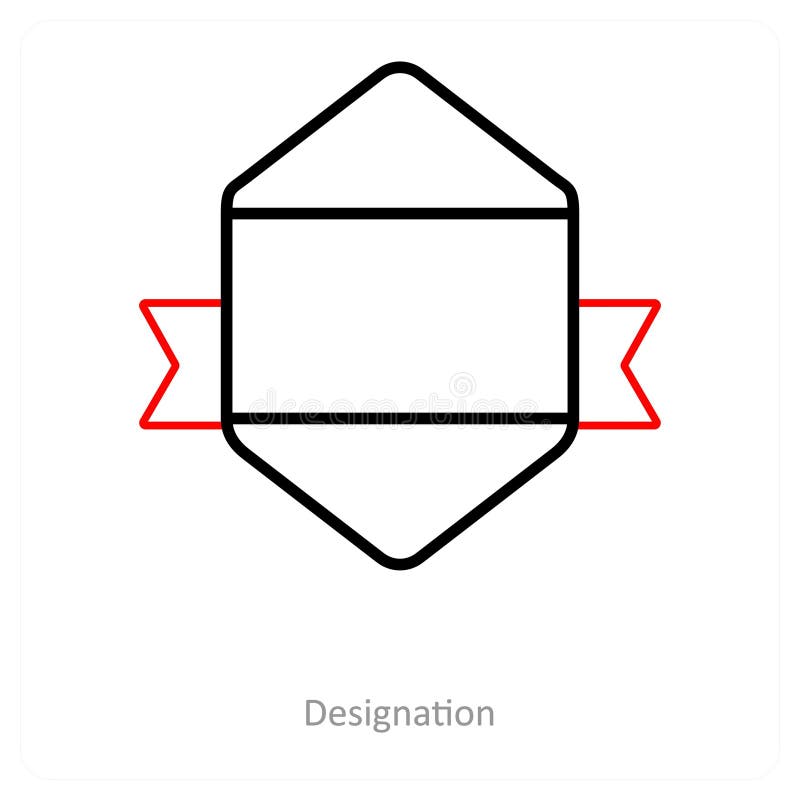 Designation and Path Icon Concept Stock Illustration - Illustration of ...