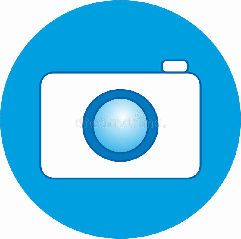 The Designation of the Photo Icon on Social Networks Stock Illustration ...