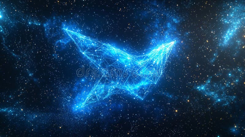 Designed As a Starry Sky or Space Scene, this Abstract Representation ...