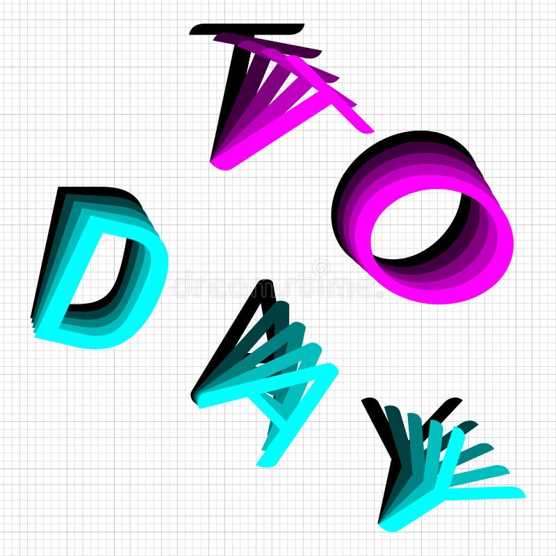 Designed Flip Text Effect Element Stock Vector - Illustration of ...