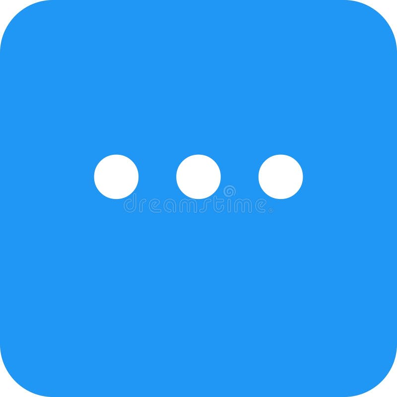 Icon Designed for Symbol of Ellipsis. Stock Illustration - Illustration ...