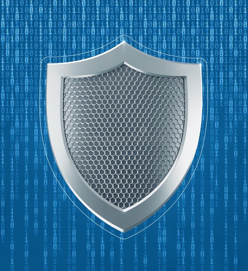 Cybersecurity Shield Activation Stock Image - Image of cyber ...