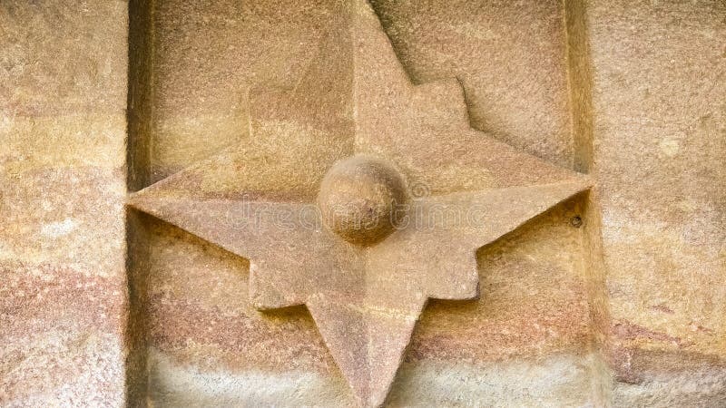 Designed Texture Pattern of a Stone of Indian Temple Stock Image ...