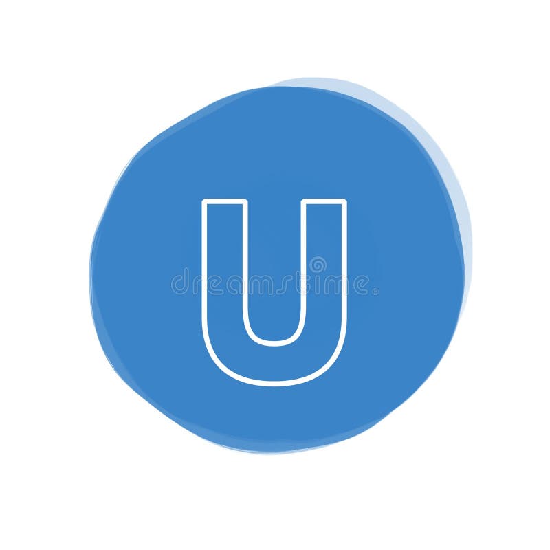 U latter logo stock illustration. Illustration of brand - 256651720