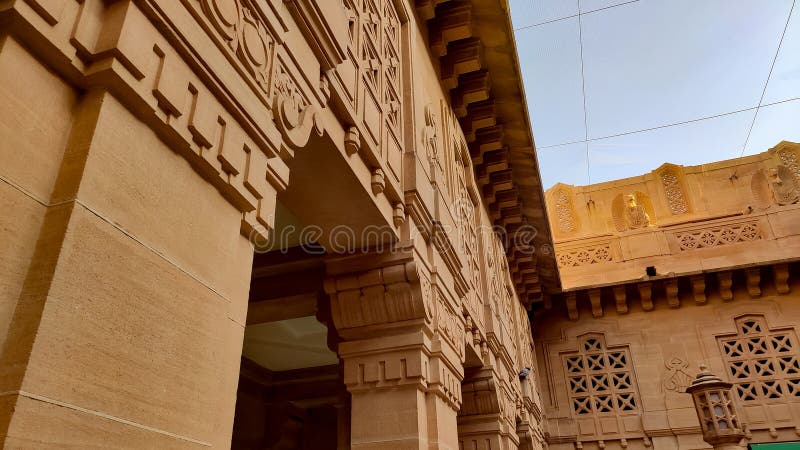 Designed Wall of the Historical Building, Low Angel View Stock Photo ...
