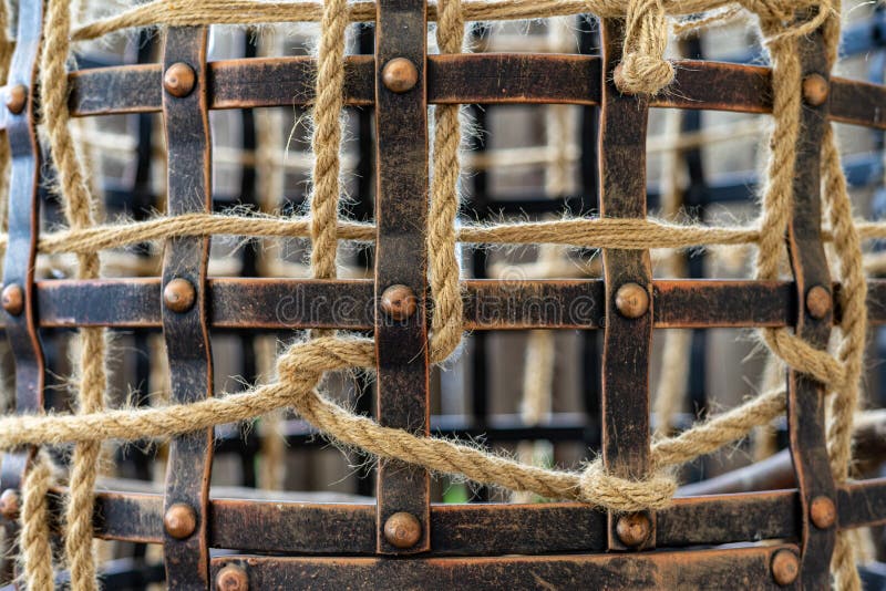 The Designer Bird Cage is Made in the Old Style Stock Photo - Image of ...