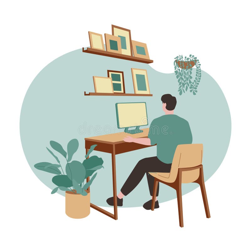 Designer Characters Working On Computer Coding Programming Website Creating Software Or