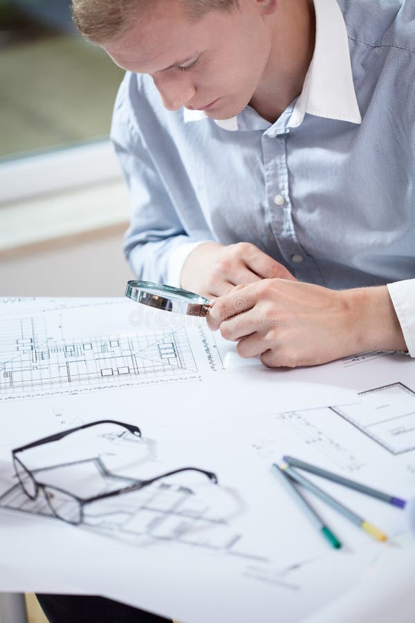Designer Checking the Project Stock Image - Image of money, businessman ...