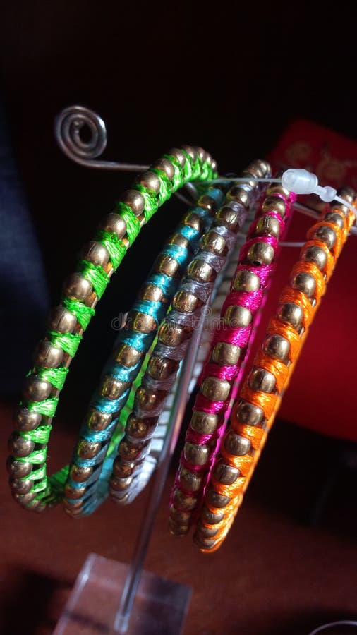 Designer Colorful bangles stock image. Image of vivid - 48542641