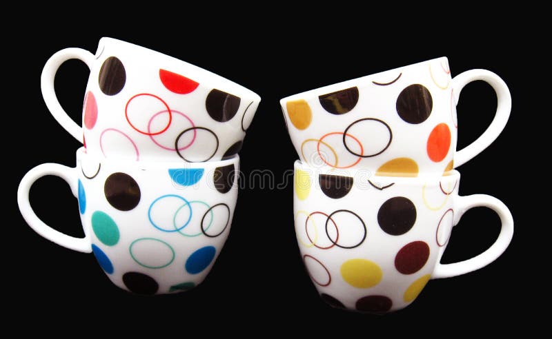 Designer Coffee Mugs stock photo. Image of classy, stylish - 8239854