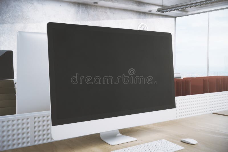 Designer Desktop with Pc Side Editorial Stock Photo - Illustration of ...