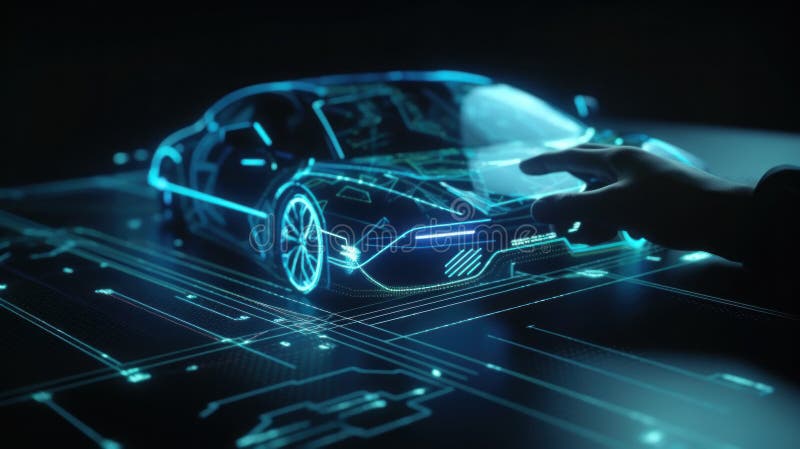 Designer Develops New Futuristic Car Using Computer Hologram Created ...