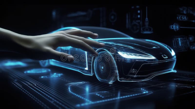 Designer Develops New Futuristic Car Using Computer Hologram Created ...