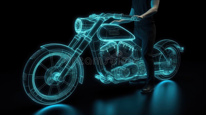 Designer Develops New Futuristic Motorbike Using Computer Hologram ...