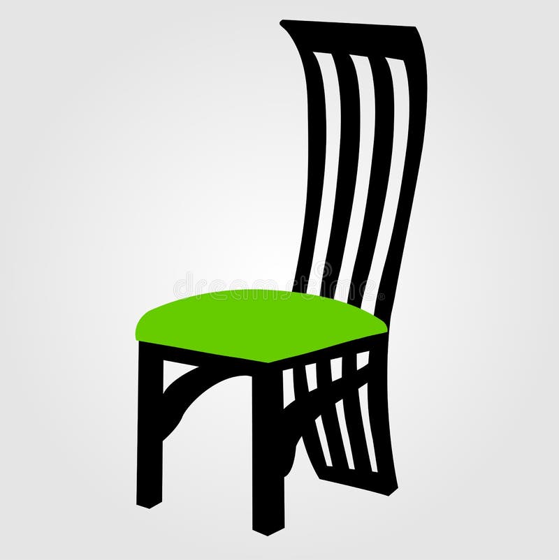 Designer Dining Chair Graphic Stock Vector - Illustration of designer ...