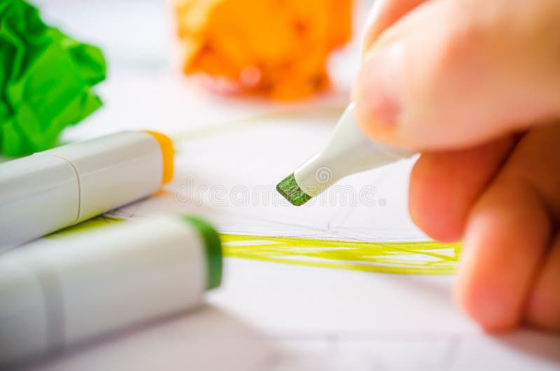 Designer Drawing stock image. Image of artist, concept - 49833543