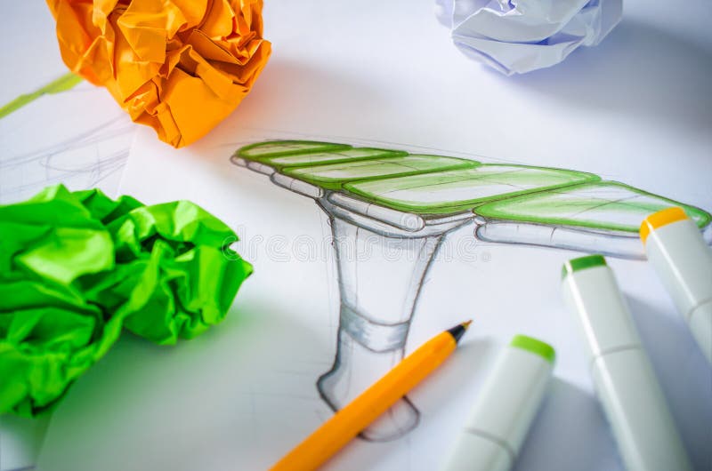 Designer Drawing stock image. Image of creative, drawing - 49833585