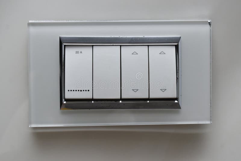DESIGNER ELECTRICAL SWITCH BOARD with Two Way SWITCHES on Laminated ...