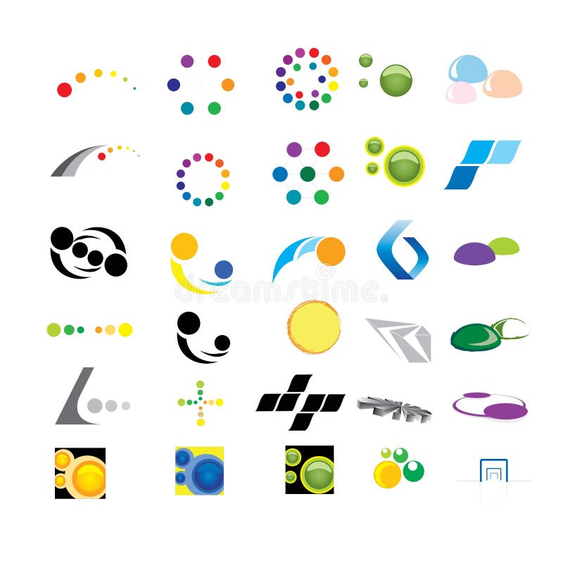 30 Designer Elements for Your Design Stock Image - Illustration of ...