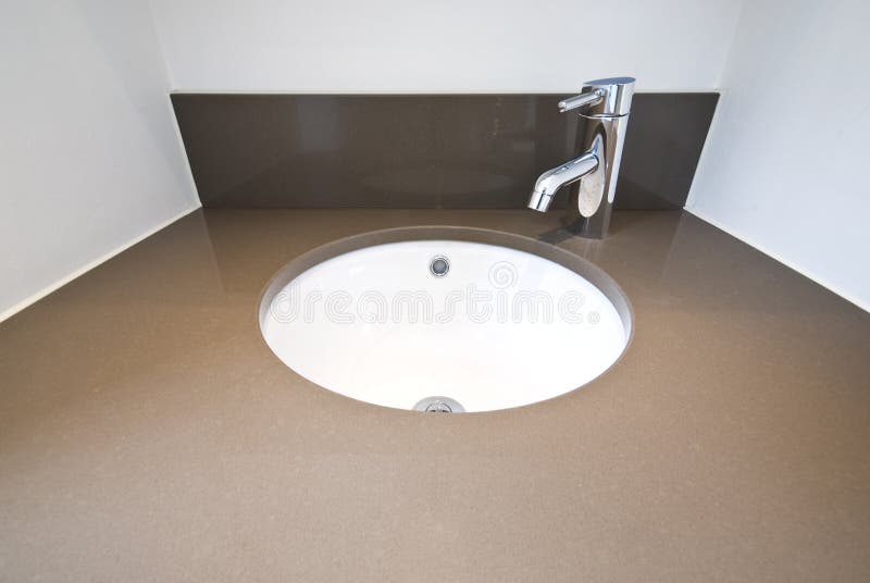 Designer Granite Wash Basin Stock Image - Image of granite, apartment ...
