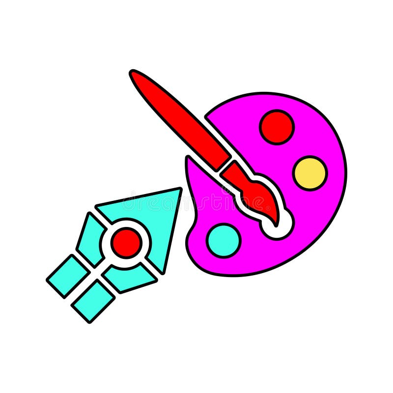 Designer, Graphic Tool Icon Stock Illustration - Illustration of idea ...