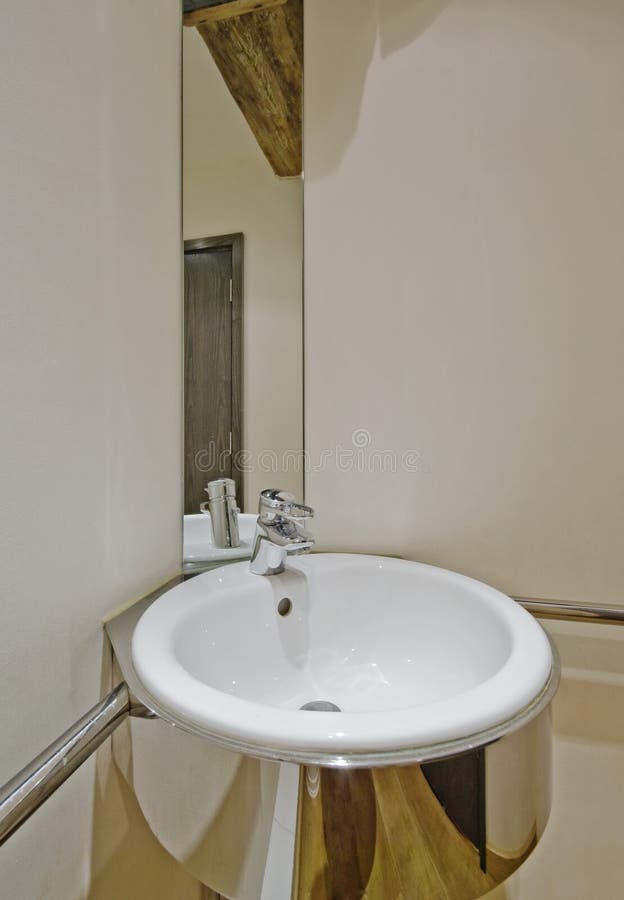 Designer hand wash basin stock photo. Image of apartment - 13368566