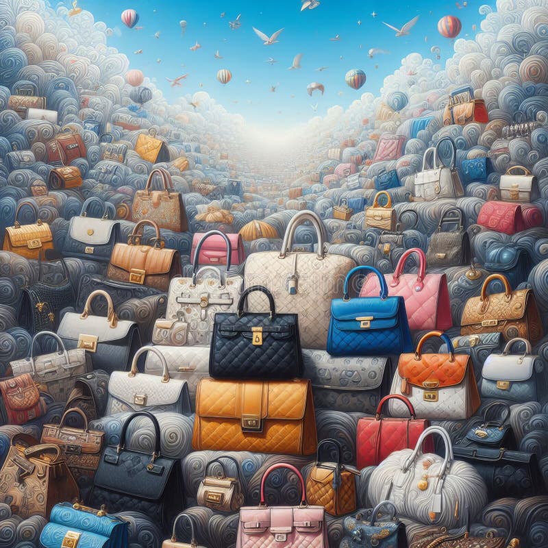 A Designer Handbag Collection, Pho Stock Photo - Image of collection ...