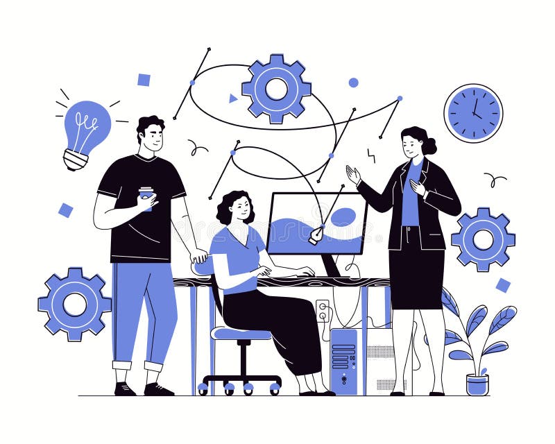 Design Studio. Illustrators, Artists are Looking for Creative Ideas for ...