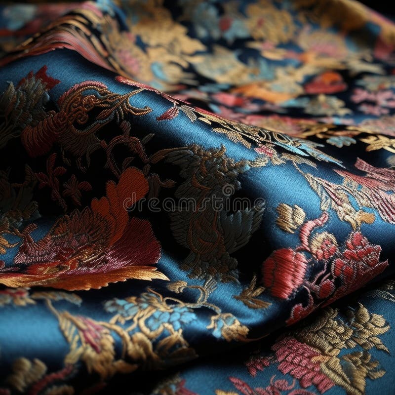 Designer Li Brocade Generative AI Stock Illustration - Illustration of ...