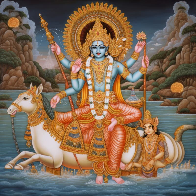 Vishnu Painting Stock Illustrations – 164 Vishnu Painting Stock ...