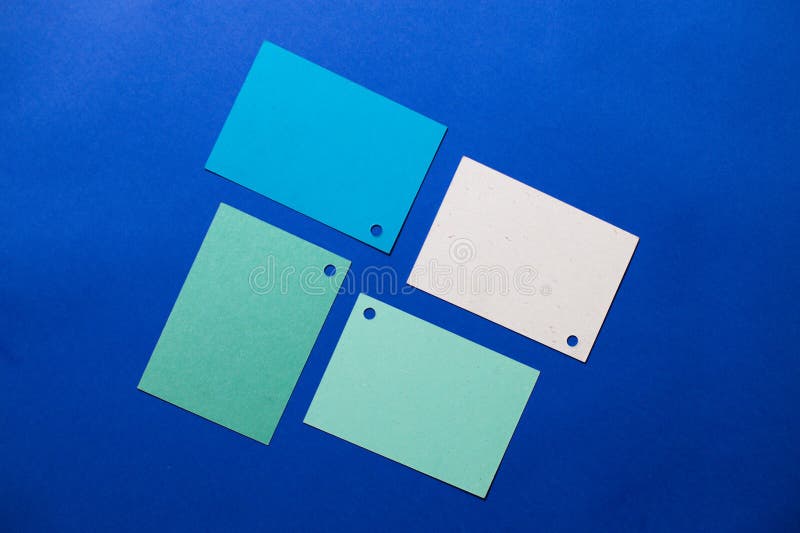 Designer Paper, on a Blue Background, a Palette of Colors, a Beautiful ...