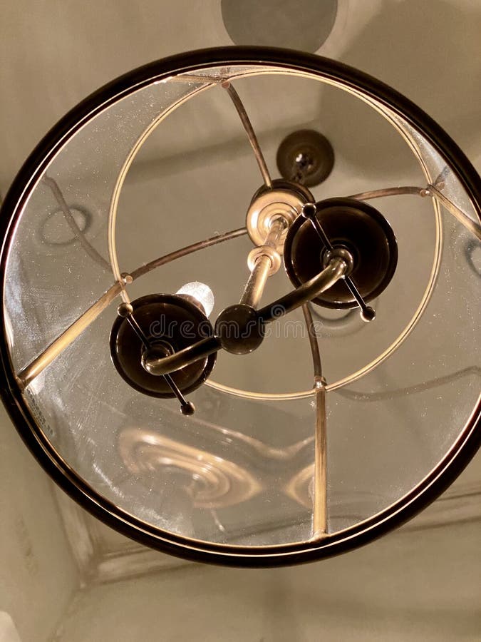 Designer Retro Lamp Bottom View Stock Image - Image of interior, design ...