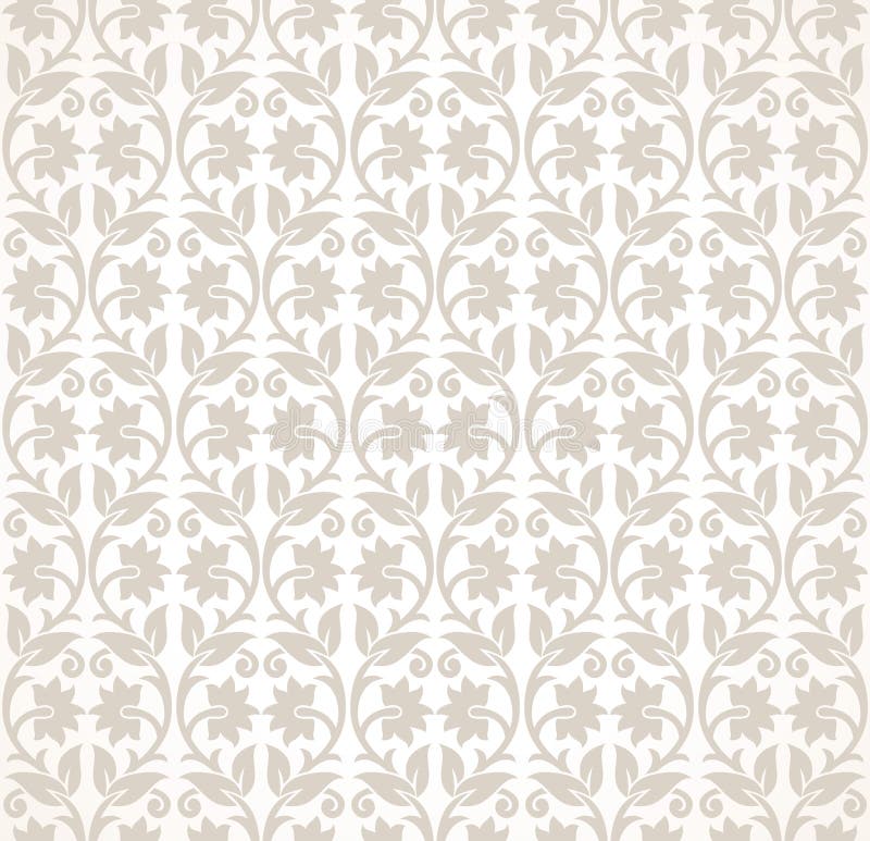 Designer Seamless Floral Wallpaper Stock Vector - Illustration of ...