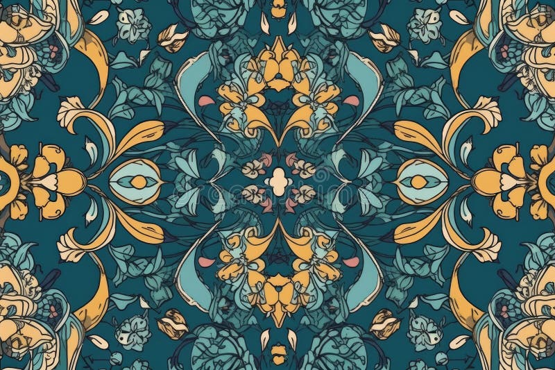 Designer Sultan Eastern Seamless Pattern Generative AI Stock ...